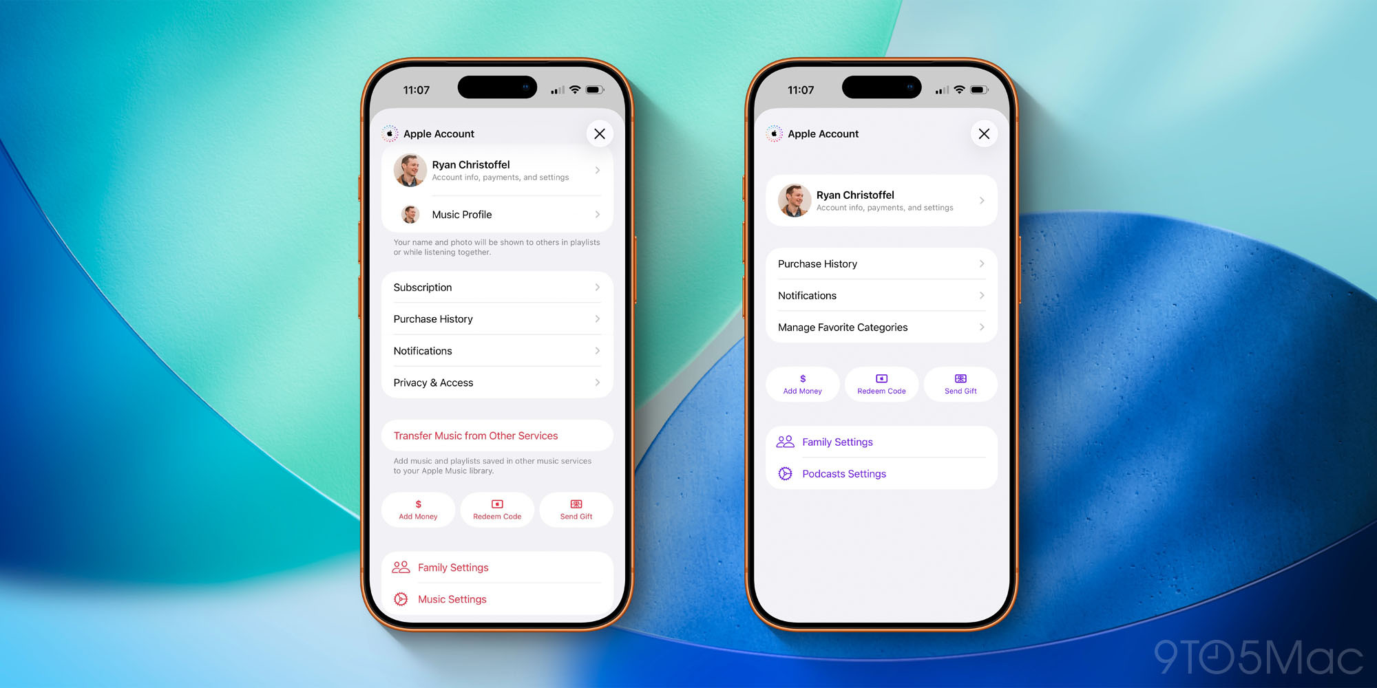 iOS 26.4 revamps Apple Account pages inside apps with new design - 9to5Mac