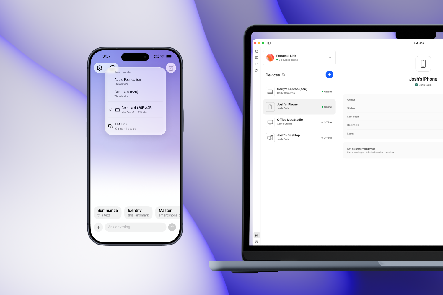 LM Studio now lets you use your iPhone to talk to local models on your ...