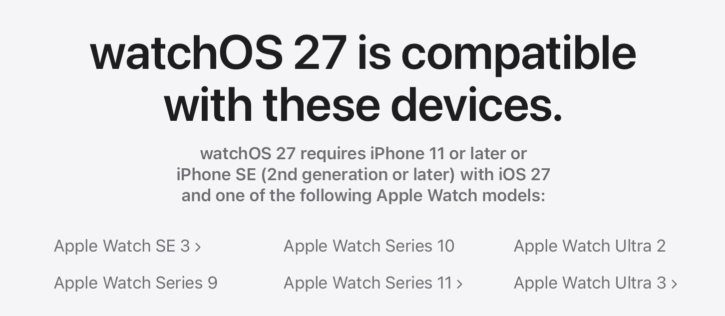 Will your Apple Watch run watchOS 27? Here’s the full list of ...